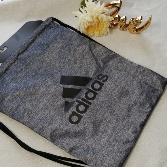 adidas | Bags | Grey Adidas Drawstring Backpack | Poshmark